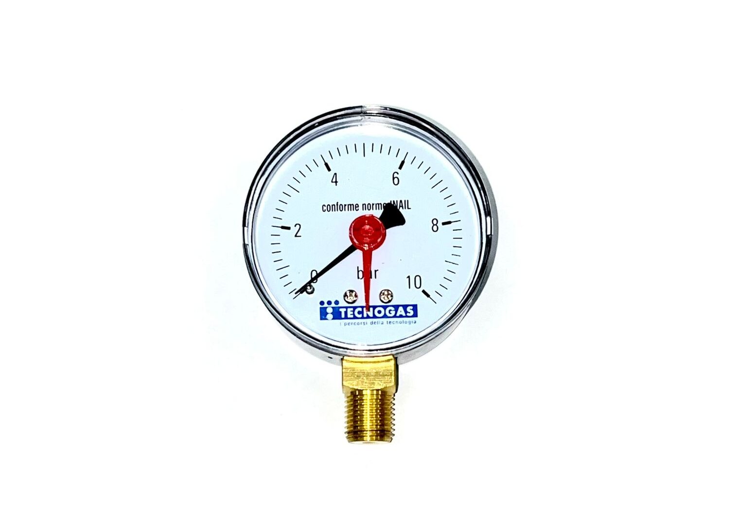 Manometru 0-10bar radial 1/4" TECNOGAS - Instalatorul.Net